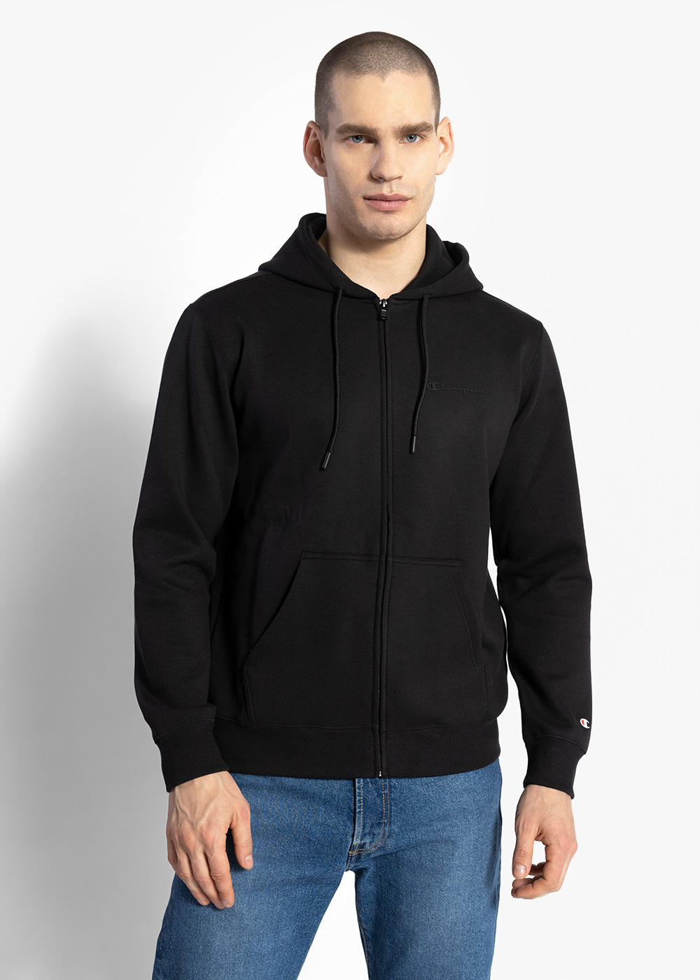 Bluza męska z kapturem CHAMPION HOODED FULL ZIP SWEATSHIRT – Champion buty | Sneaker Peeker