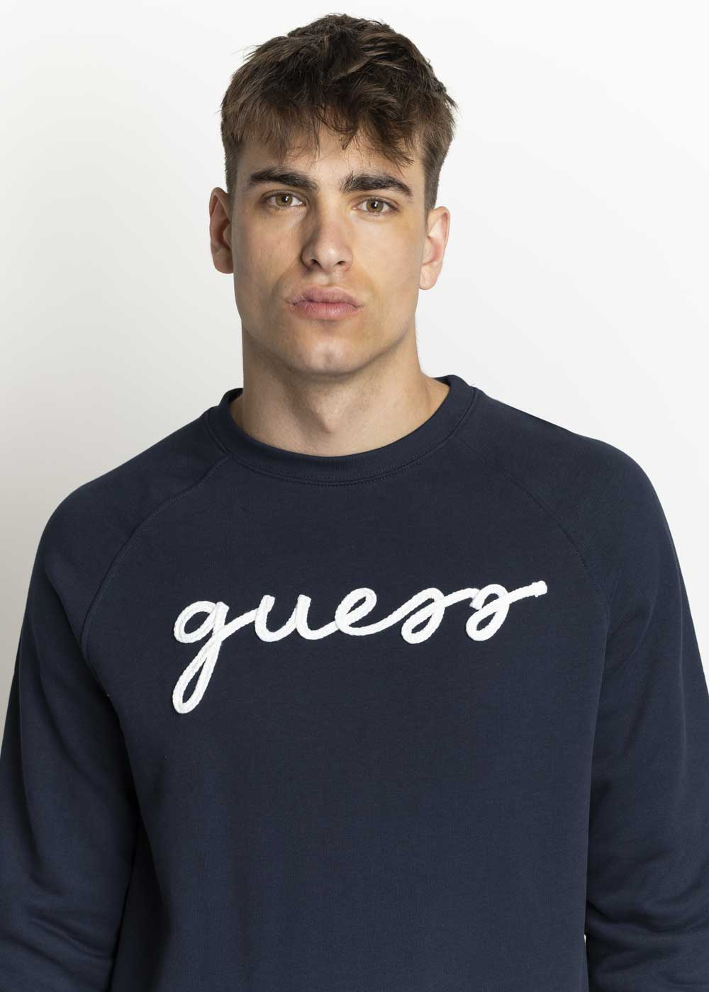 Bluza męska Guess Embro CN Fleece (M1GQ55KAOR1-G77G) – Guess buty ...