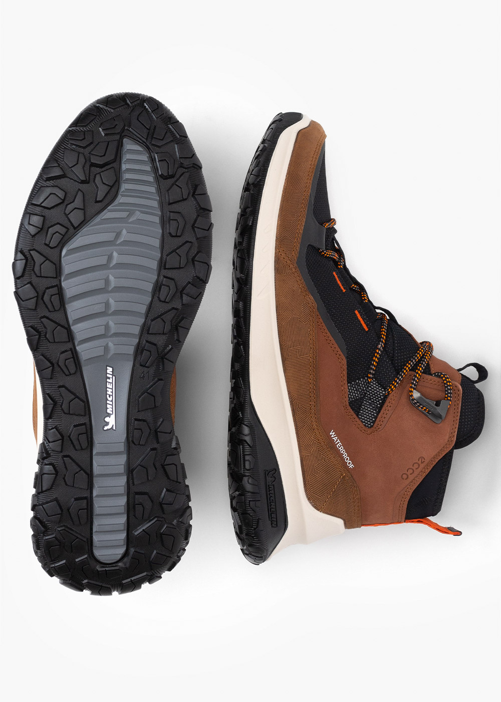 Buty outdoorowe męskie brązowe ECCO ULT-TRN M MID WP - Sneaker Peeker - Największe Rabaty! Buty ...