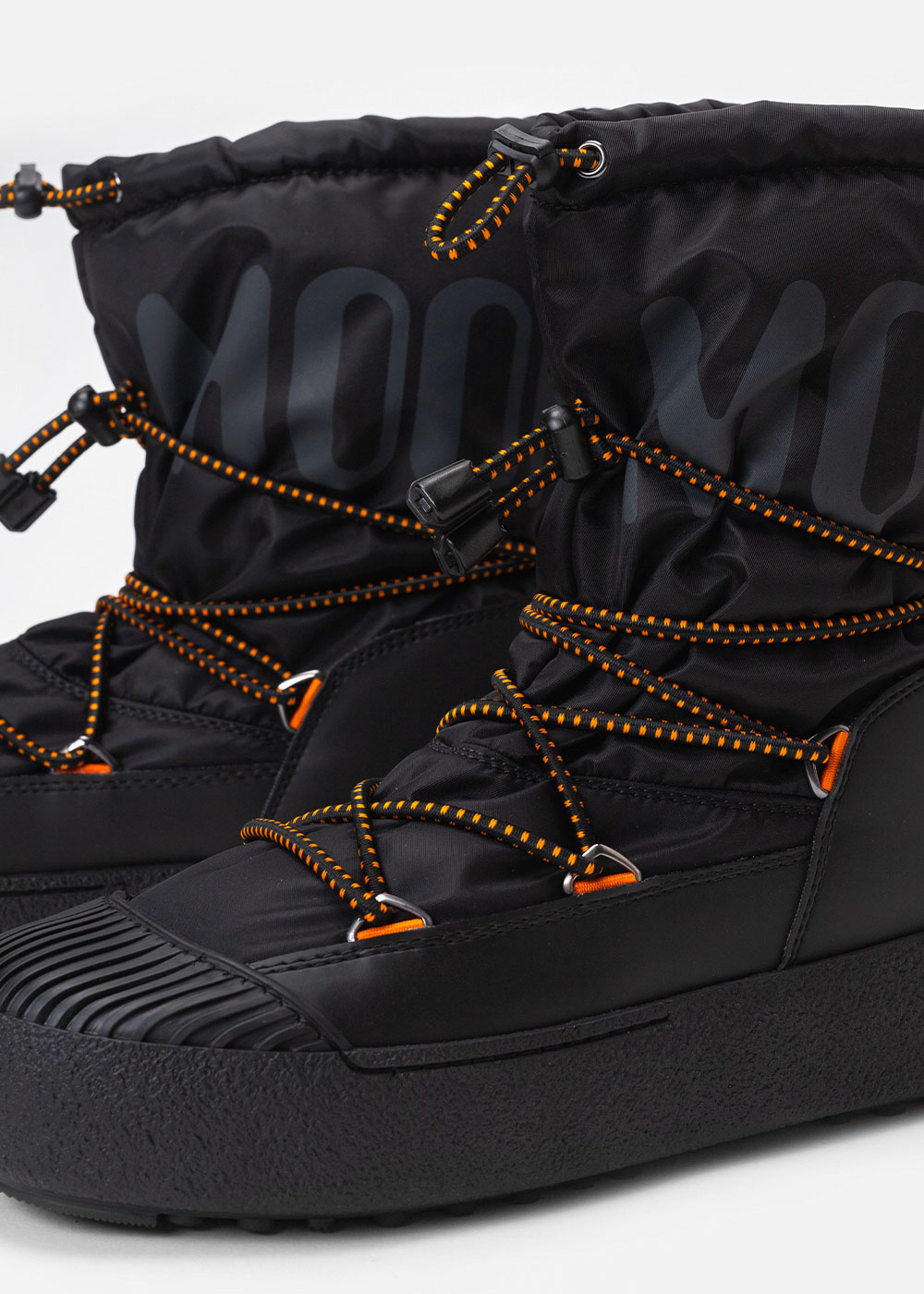 Buty zimowe męskie Moon Boot MTrack Polar Black Orange - Sneaker Peeker ...