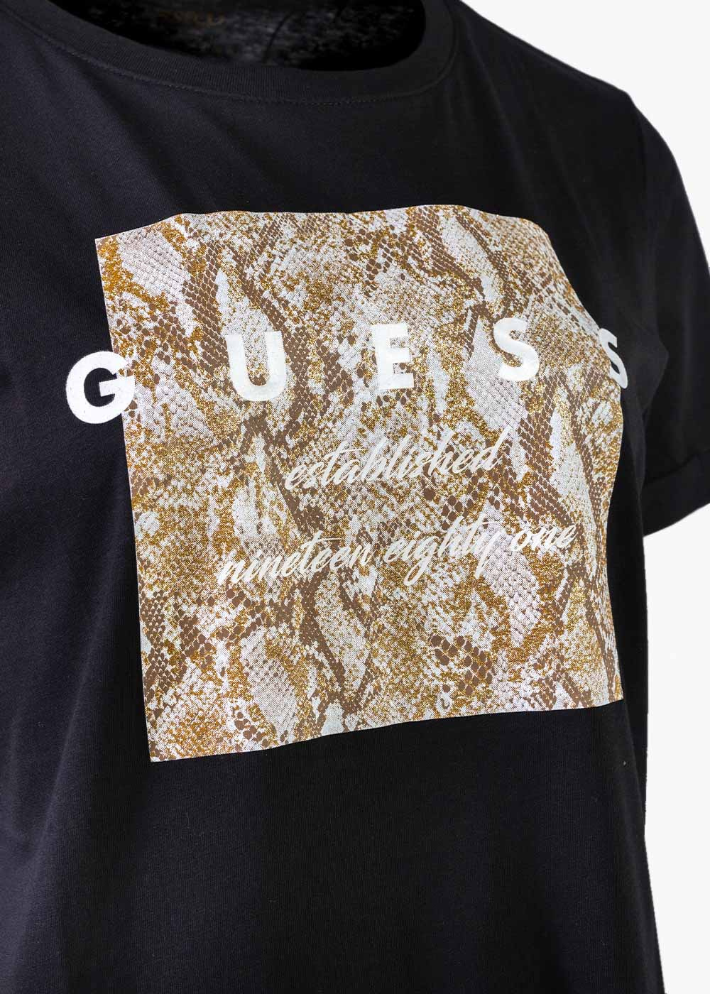 Koszulka damska GUESS SS RN PYTHON TEE - Sneaker Peeker - Największe ...