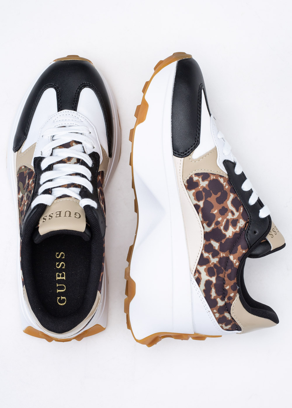 Sneakersy damskie kolorowe Guess Calebb - Sneaker Peeker - Największe ...