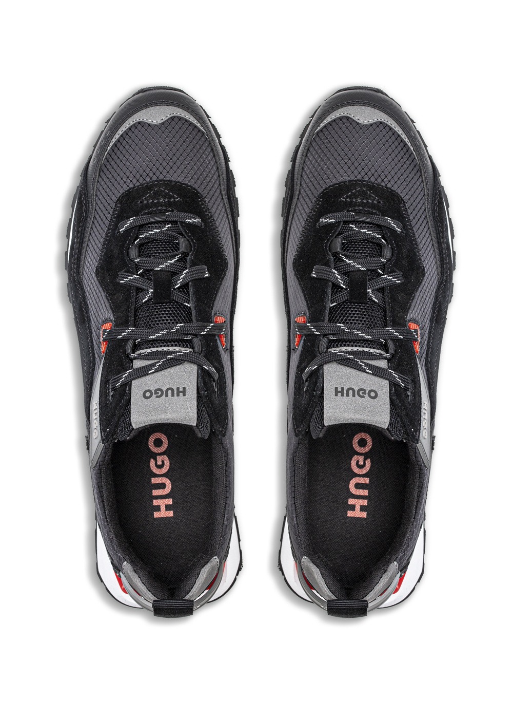 Sneakersy męskie czarne HUGO Cubite Runn - Sneaker Peeker - Największe ...